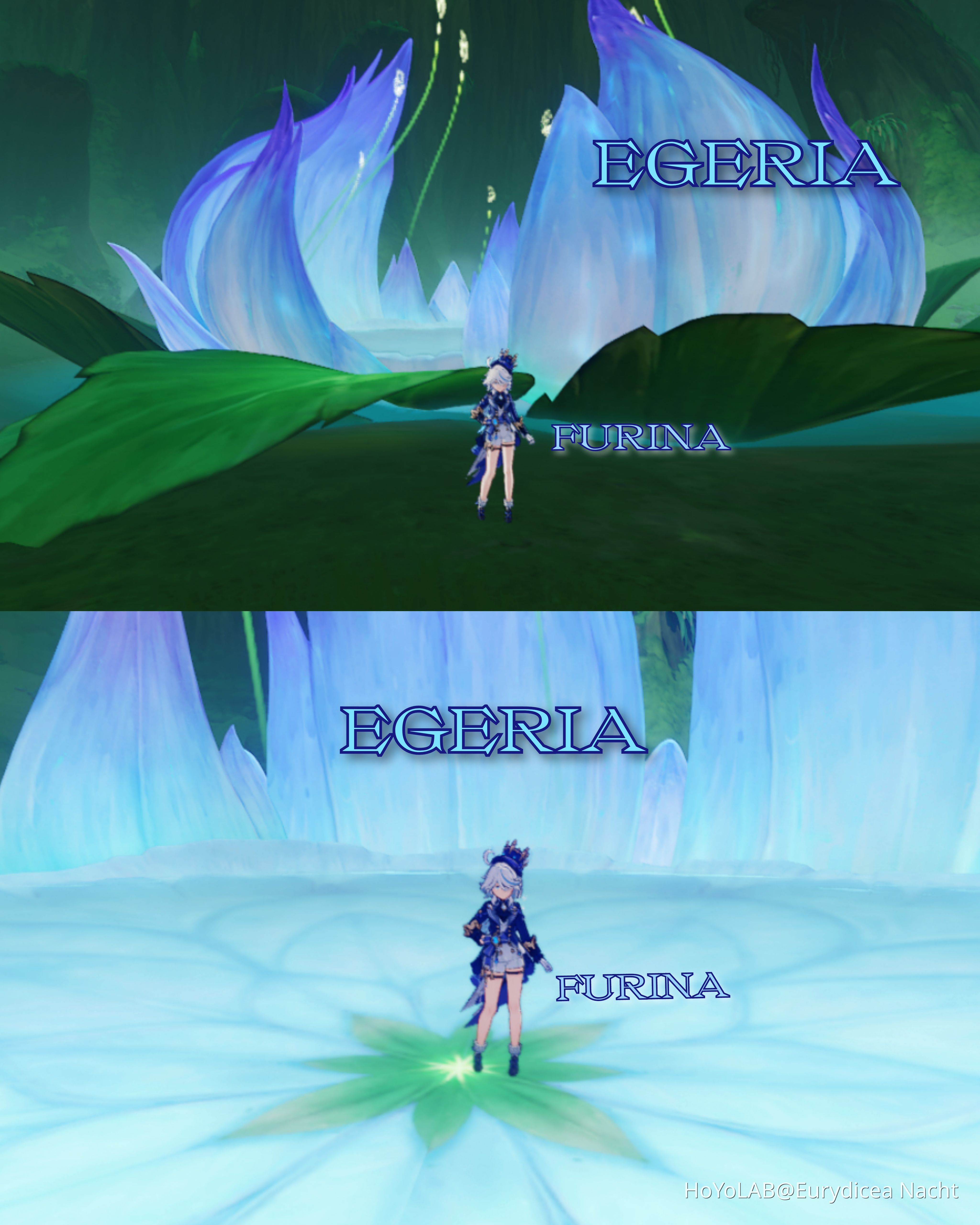My Furina visiting her late predecessor Hydro Archon Egeria..... Genshin Impact | HoYoLAB