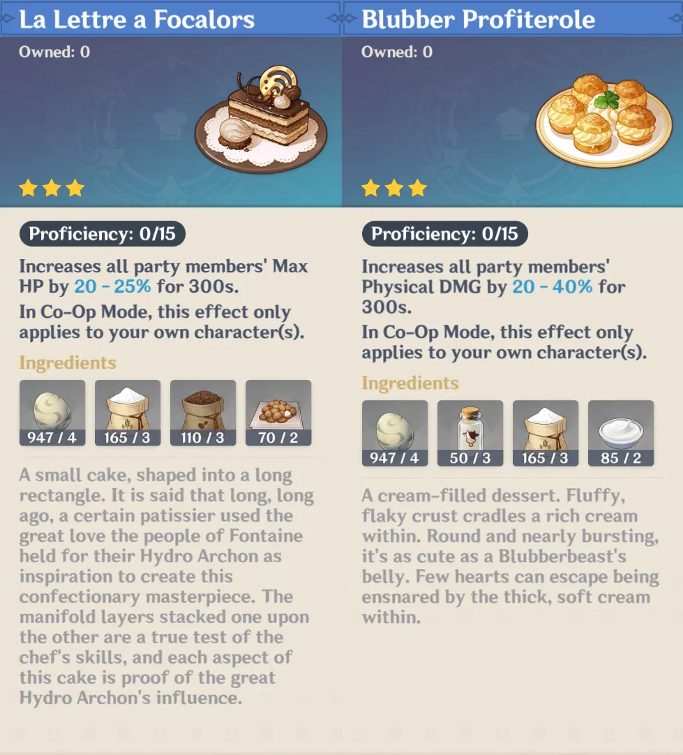 [Version 4.2] All New Recipes and Food Genshin Impact | HoYoLAB