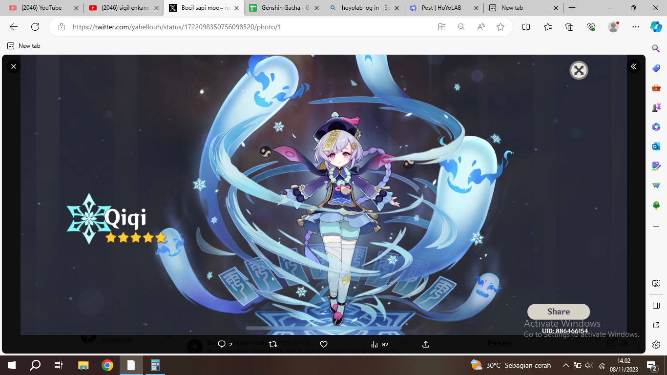 From 225 IF, I get Qiqi at 73 pity and Furina at 77 Pity. Yep I losing in Furina banner :D. I ...