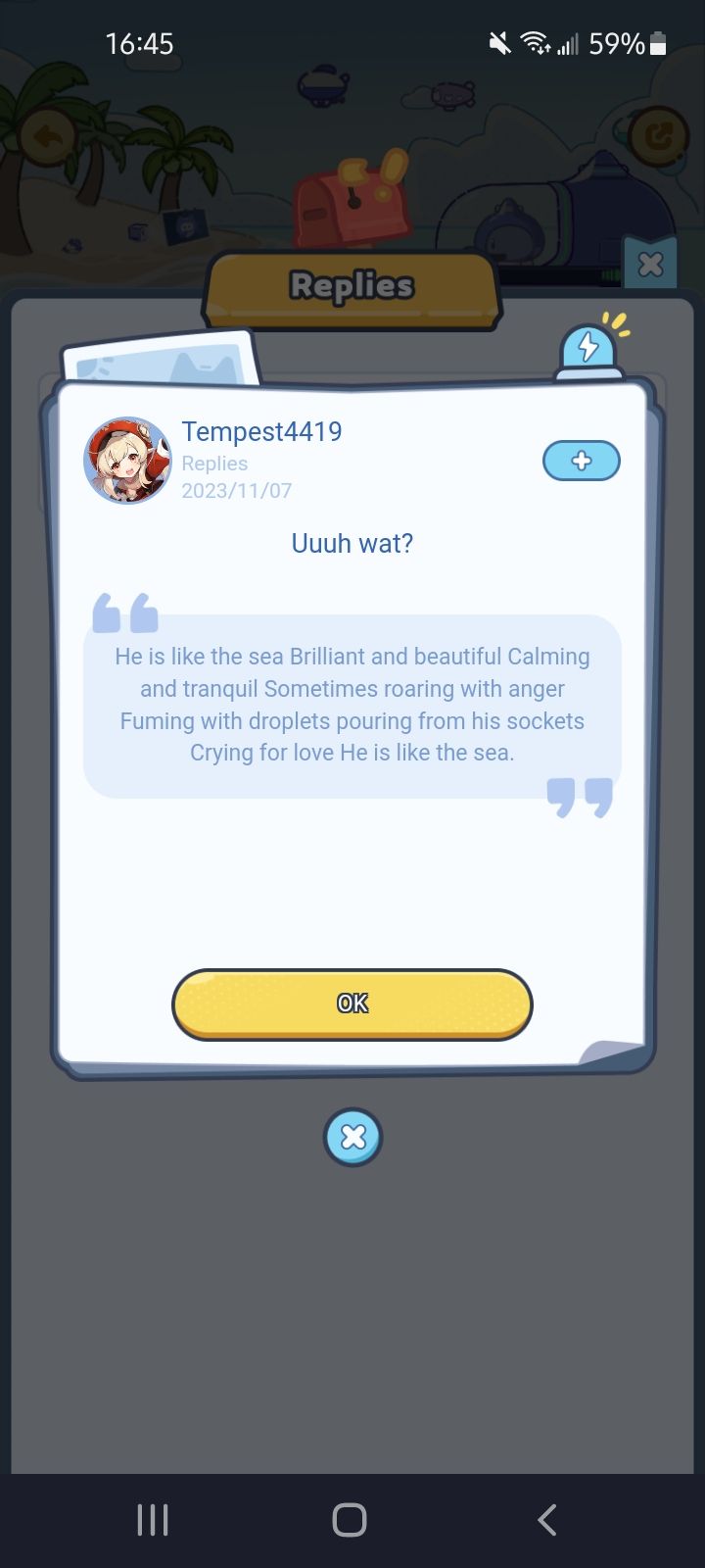 HUN I WAS TRYING TO WRITE A POEM 😭😭 | HoYoLAB