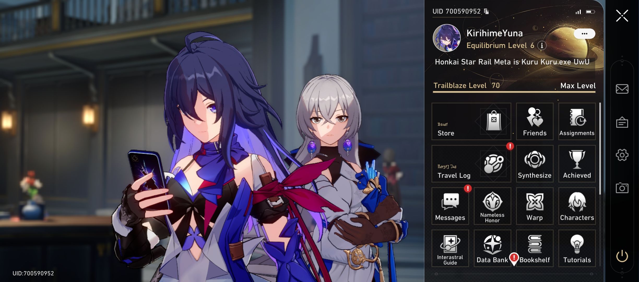 Today i get Max Level of Profile HSR before Furina coming tomorrow 4.2 ...