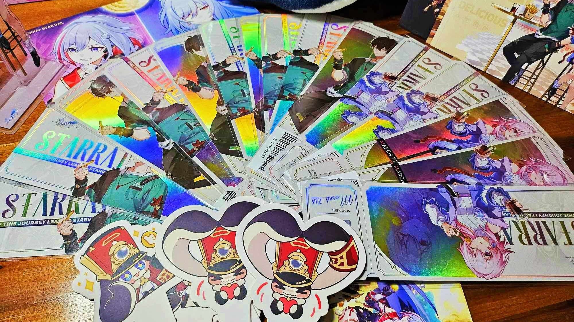 When the HSR collab coffee shop is near your house, so you go there ...