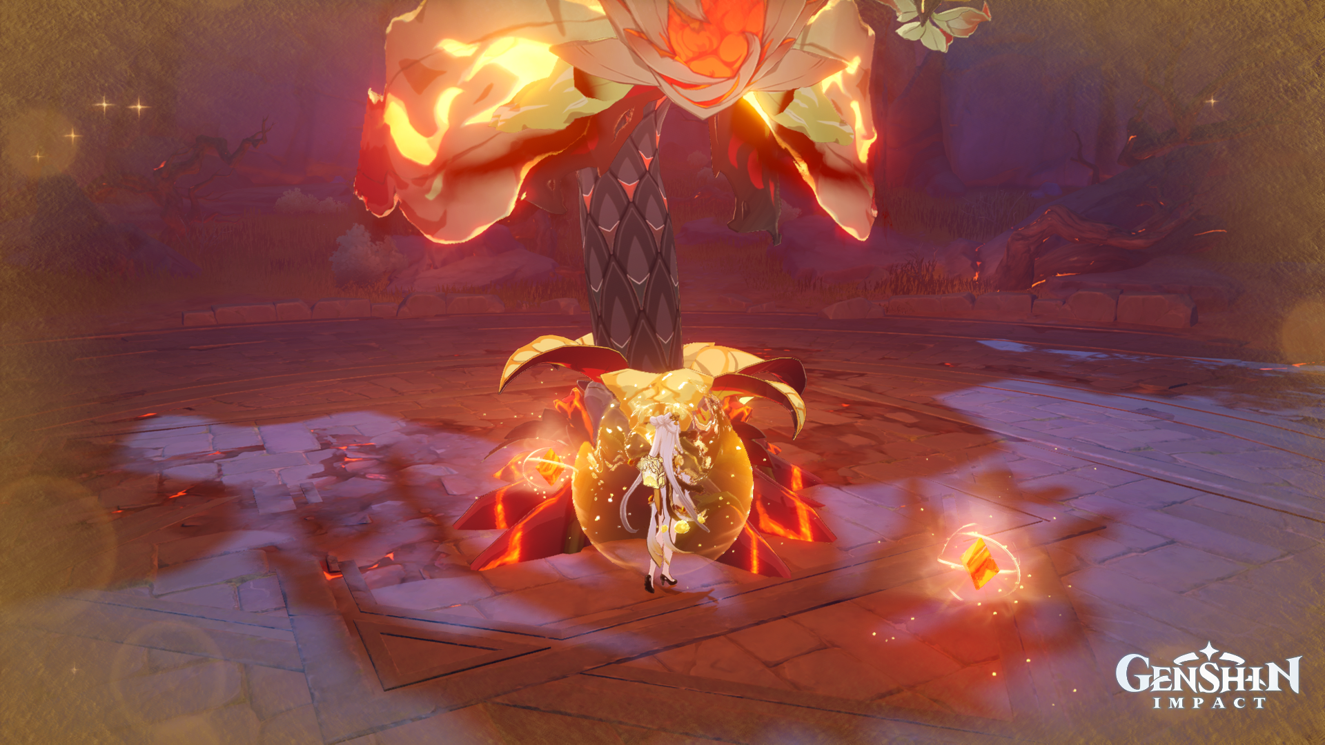 Up close to a pyro regisvine Genshin Impact | HoYoLAB