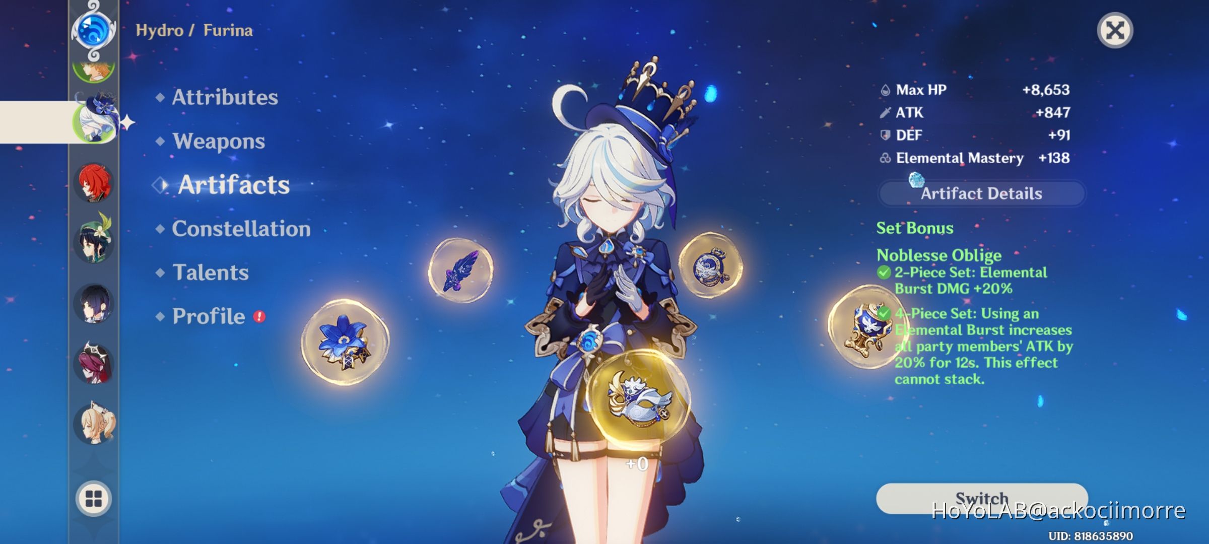 furina build please !! need help. thanks🖤🖤 Genshin Impact | HoYoLAB