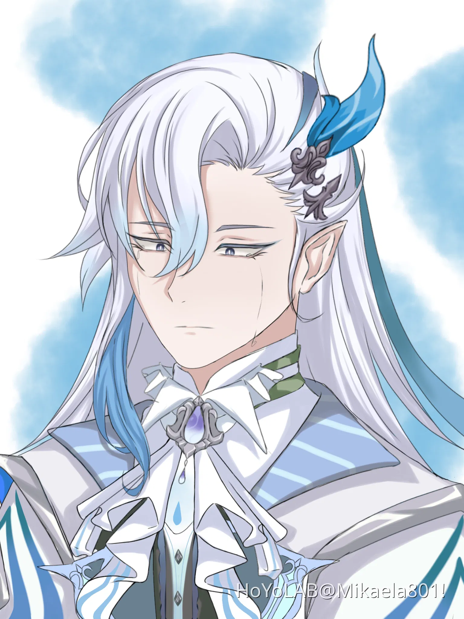 Neuvillette-Monster Color Palette 1/7 insta: gumillustrations Genshin ...