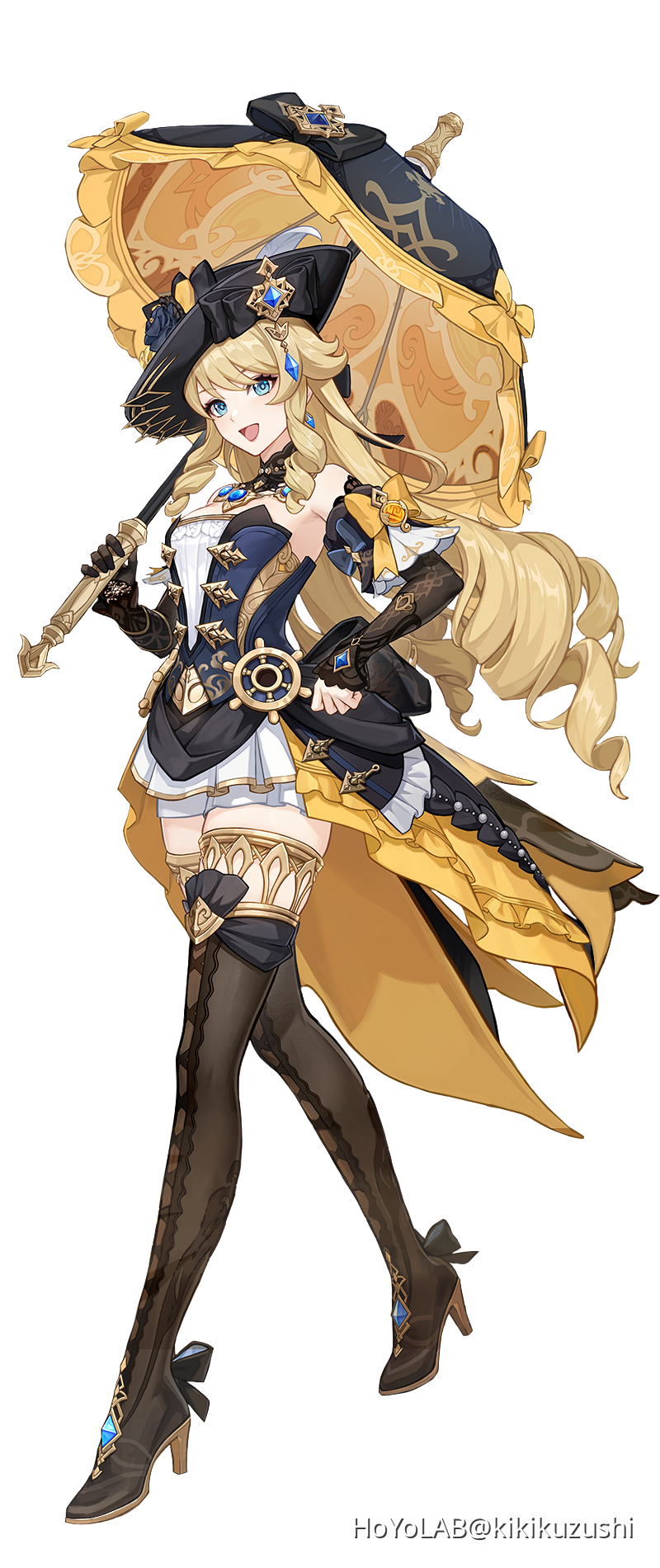 Navia, Furina, and Chevreuse Transparent Background PNG Genshin Impact | HoYoLAB