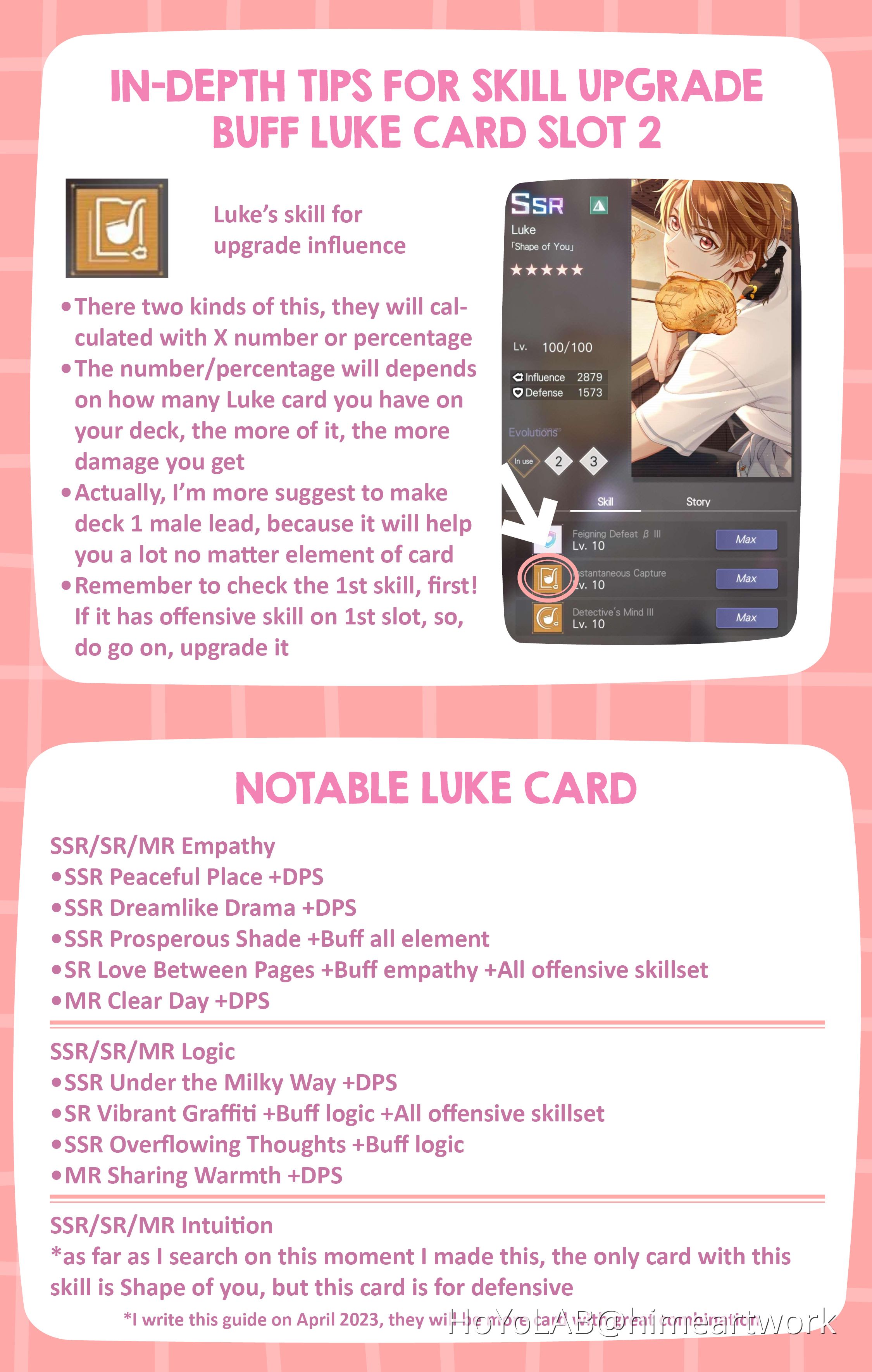 In-depth tips for skill upgrade part 6 - Buff Male Lead Card Tears of ...