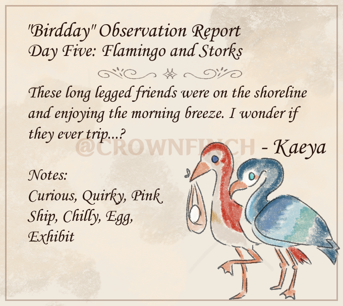 Birdday Day Five: Storks and Flamingos Genshin Impact | HoYoLAB