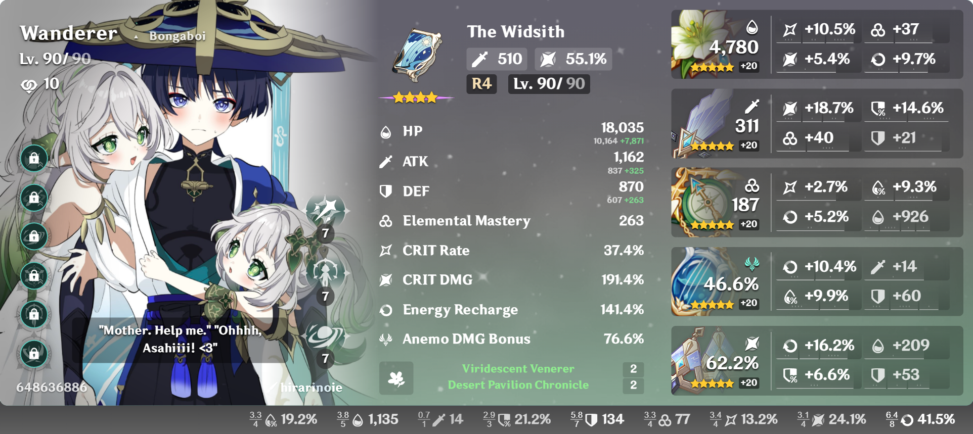 Wanderer's Letter To Mother, 9 November 2023 Genshin Impact | HoYoLAB