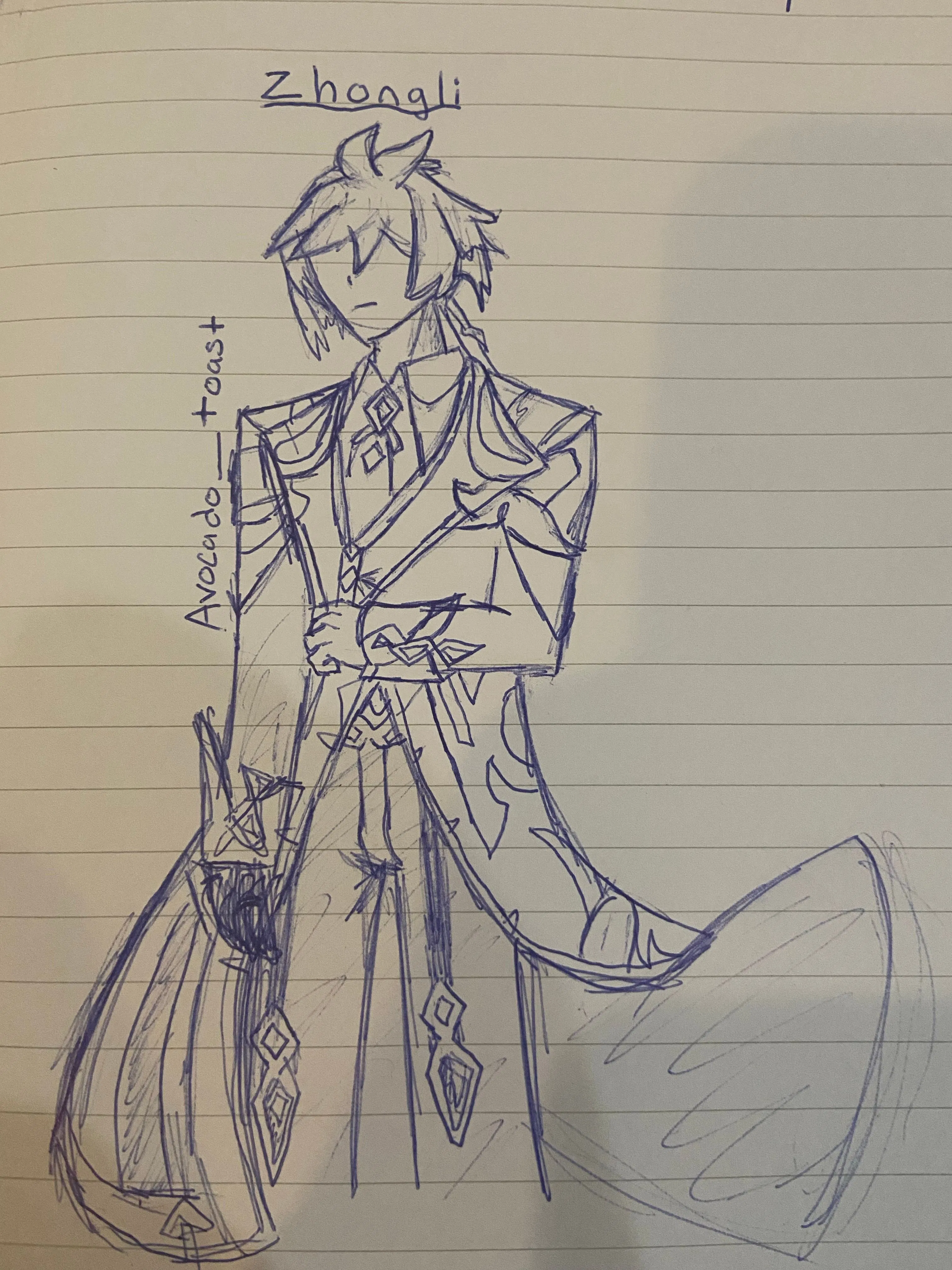 Zhongli drawing!! Genshin Impact | HoYoLAB