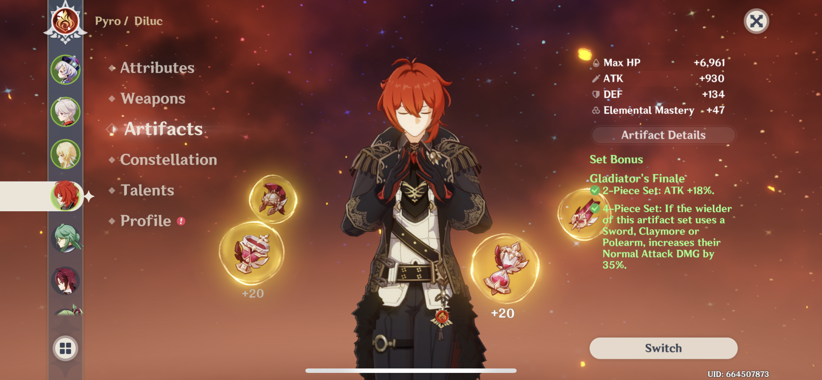 F2P Diluc and Wriothesley build | HoYoLAB