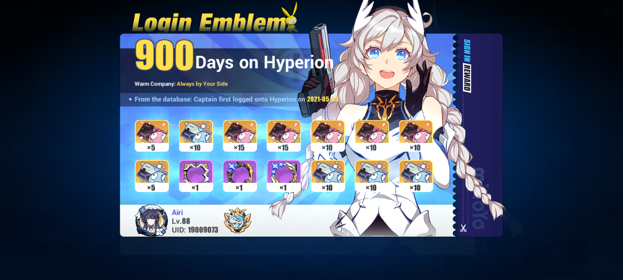 900 Days on Hyperion Honkai Impact 3rd | HoYoLAB