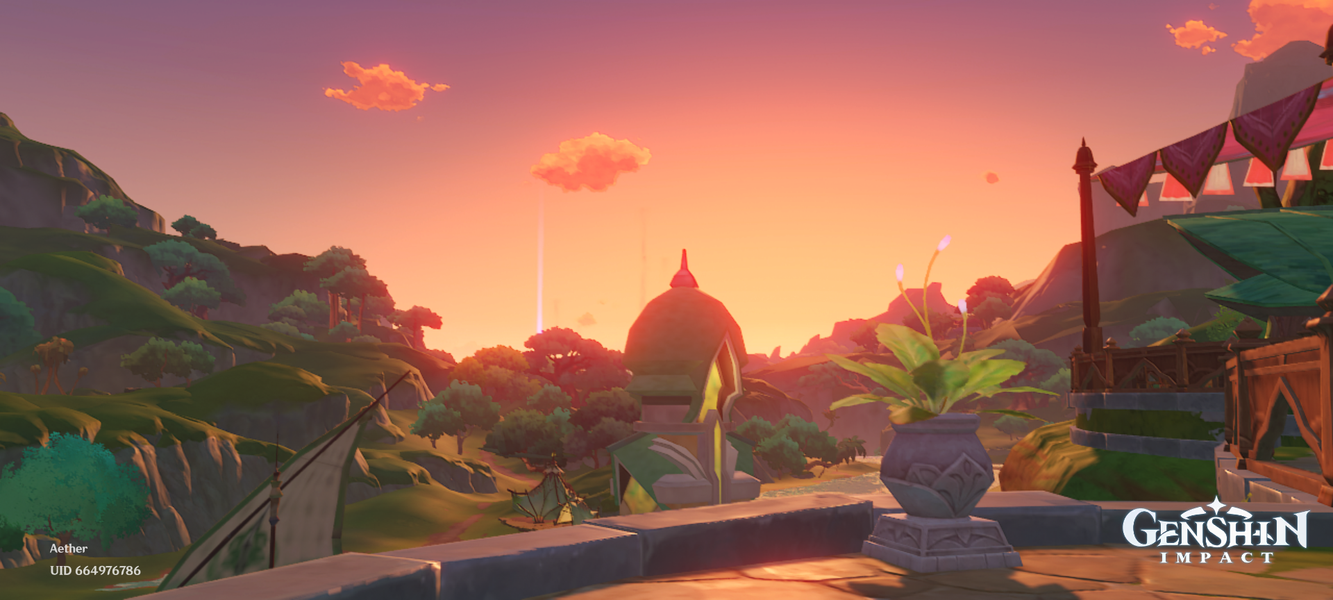 I love the color of the sky. Genshin Impact | HoYoLAB