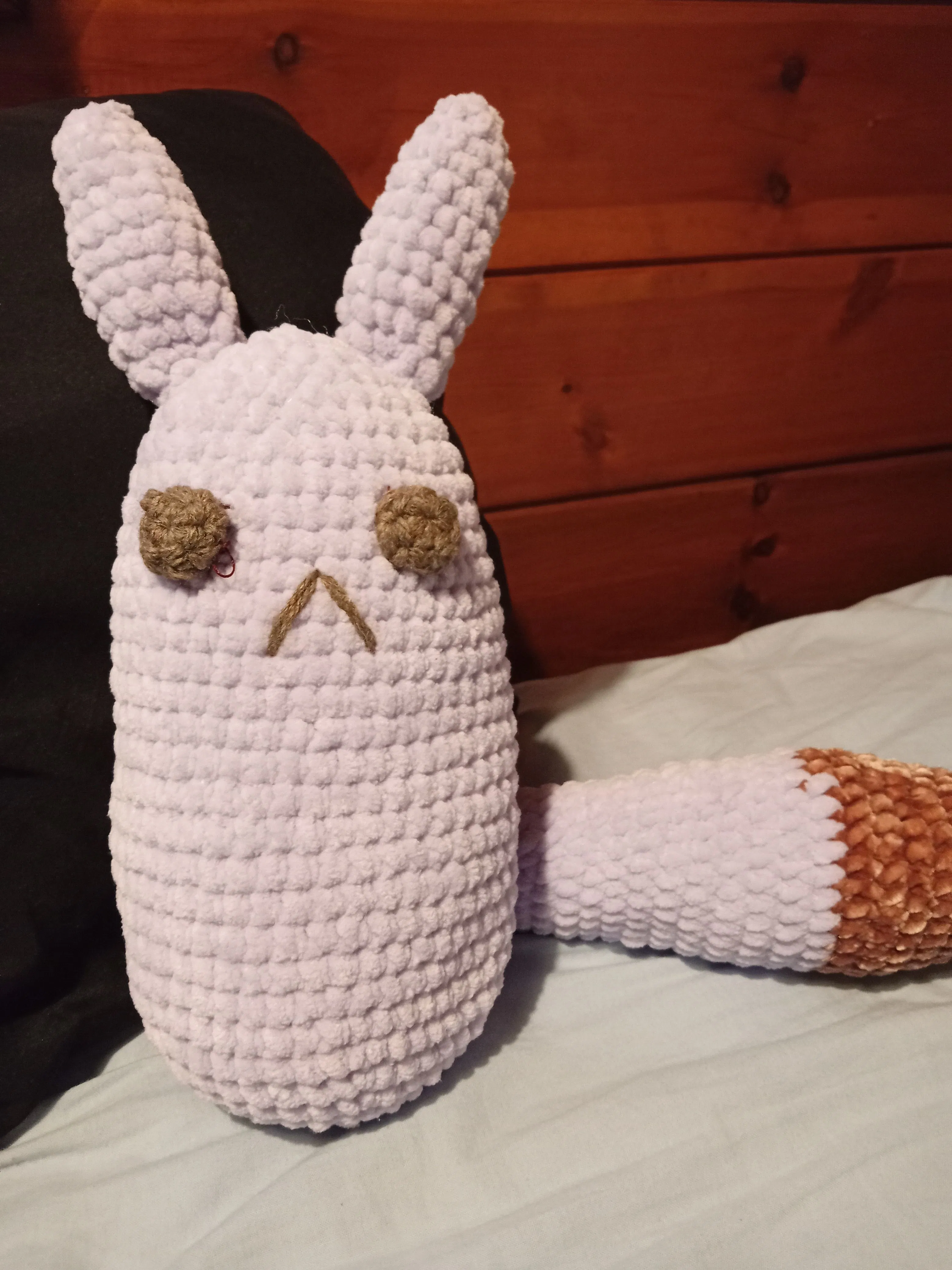 My friend's mom helped her make a purple dodoco plushie for my birthday ...