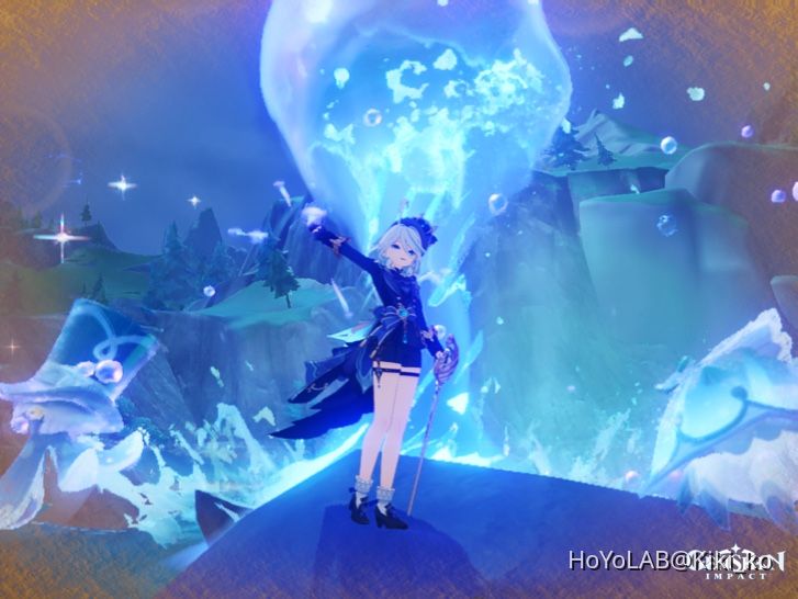 Took some pictures of Furina near the primordial water, these are my ...