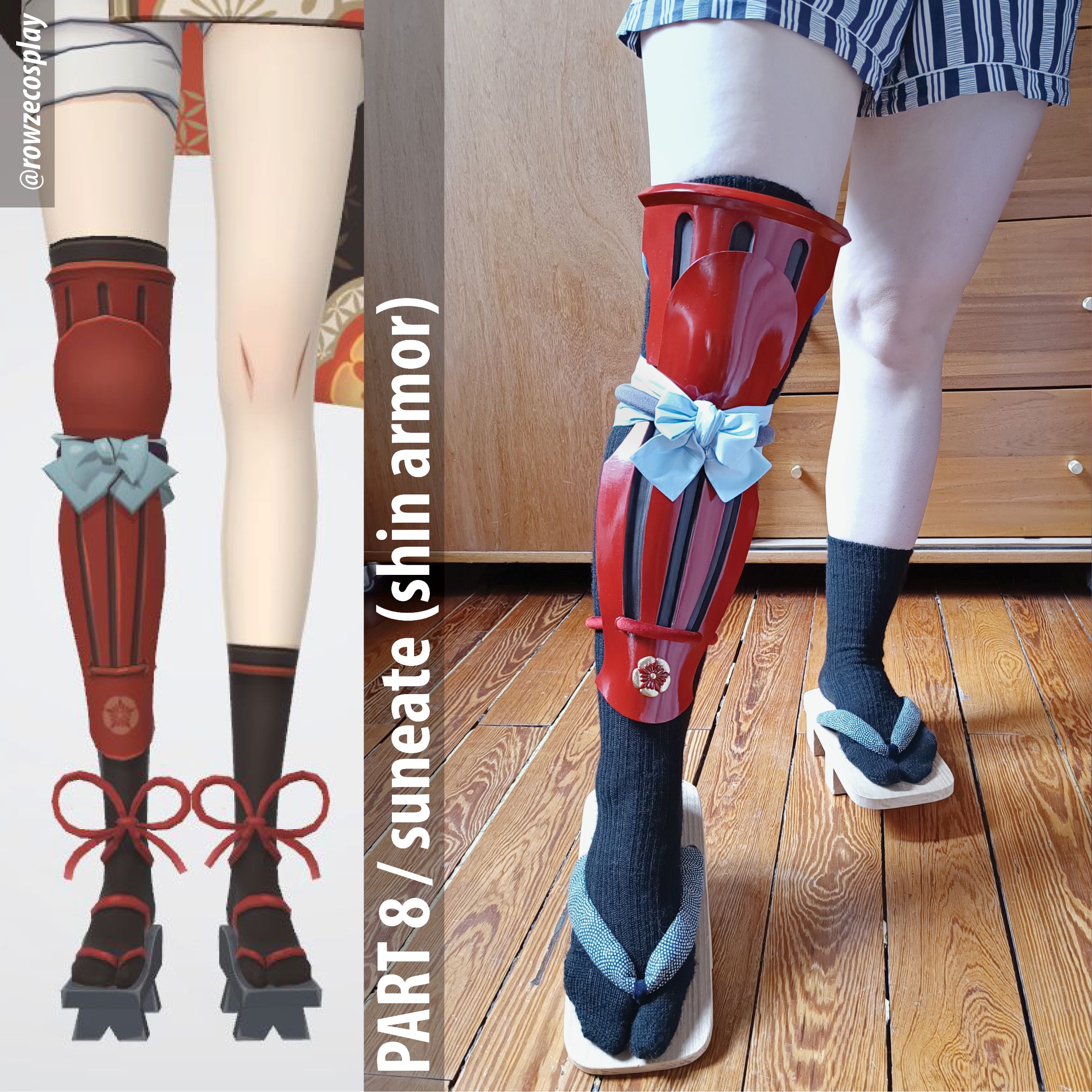 MAKING A YOIMIYA COSPLAY - Part 8 - Suneate (shin armor) Genshin Impact ...