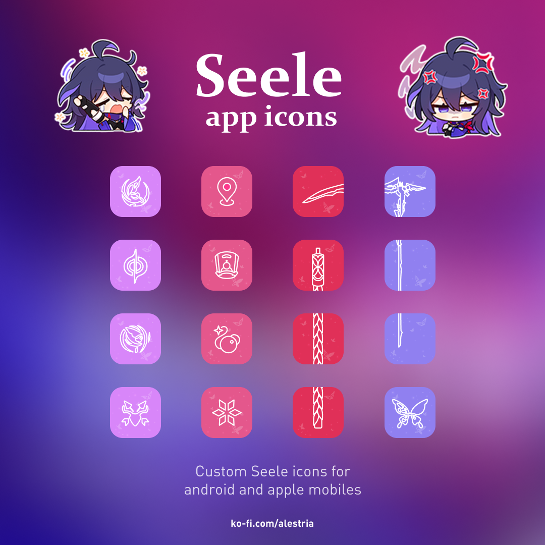 Custom Seele app icons Honkai: Star Rail | HoYoLAB