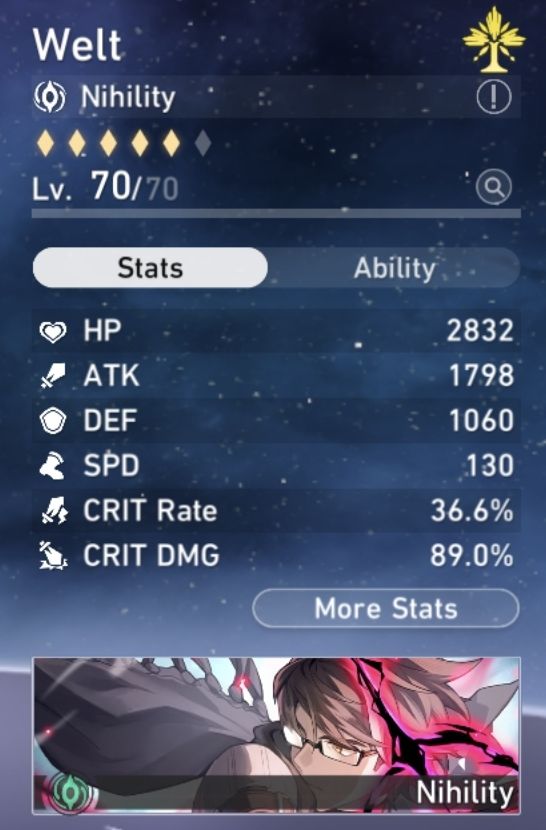 Judge The Build! Welt Honkai: Star Rail | HoYoLAB