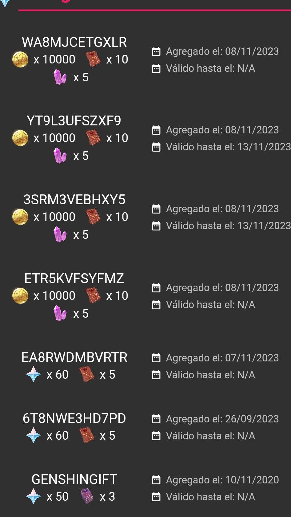 Tomen sus códigos y dejen de ch*ng*r Genshin Impact | HoYoLAB