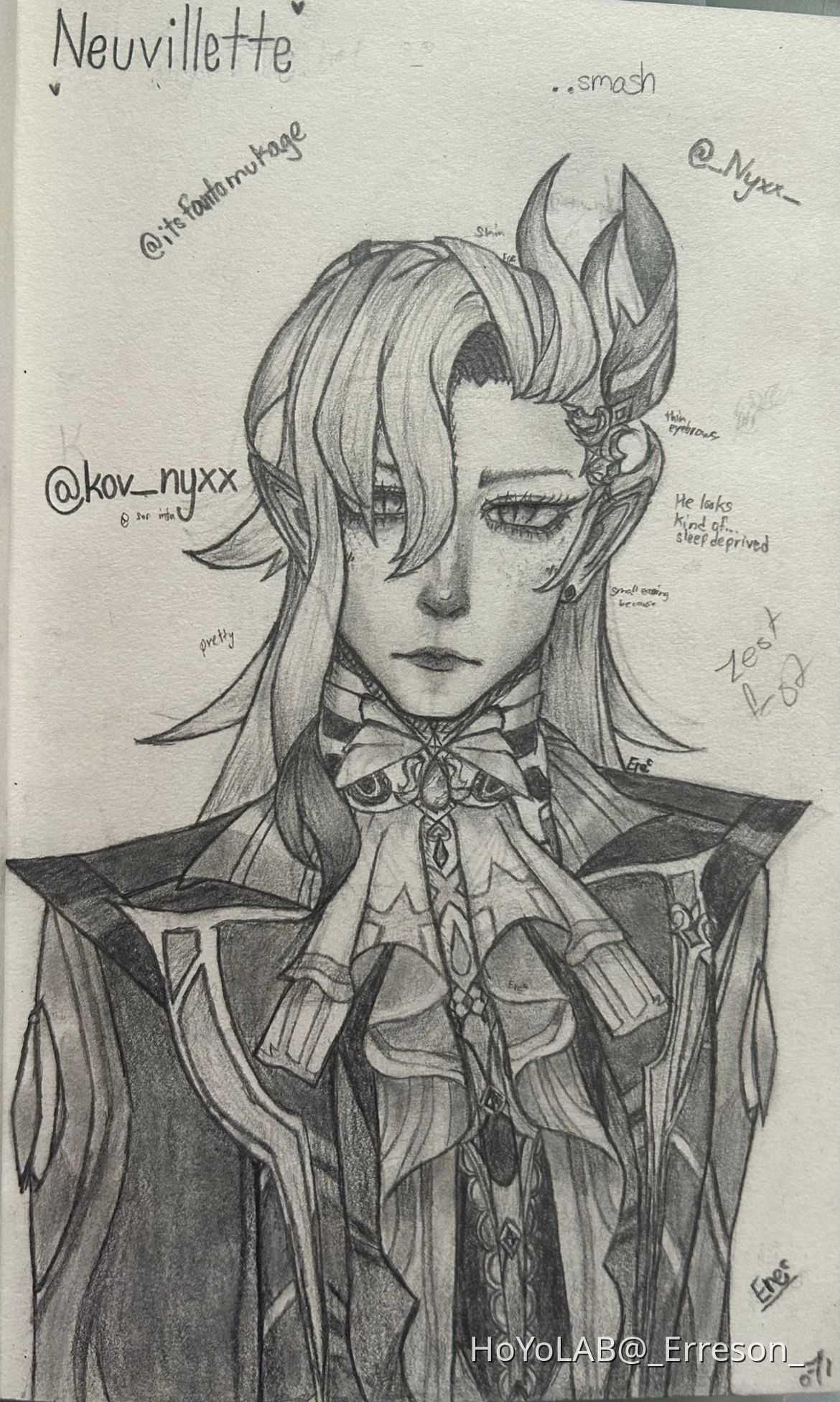 updated neuvillette drawing Genshin Impact | HoYoLAB