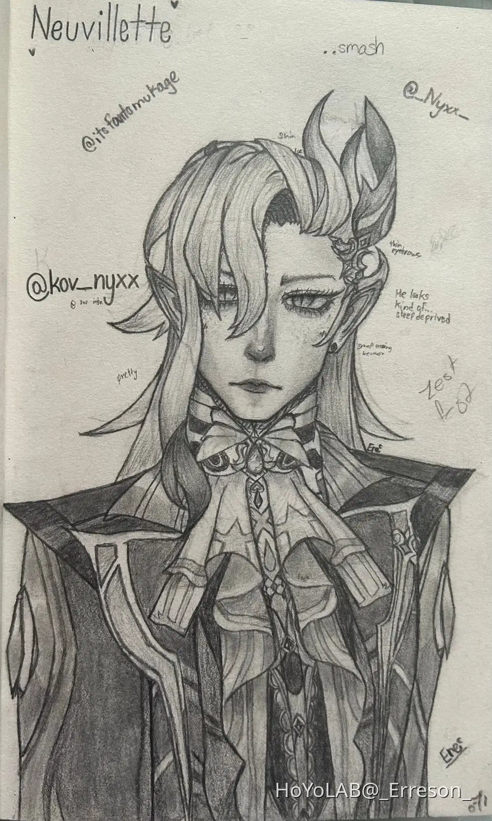 updated neuvillette drawing Genshin Impact | HoYoLAB