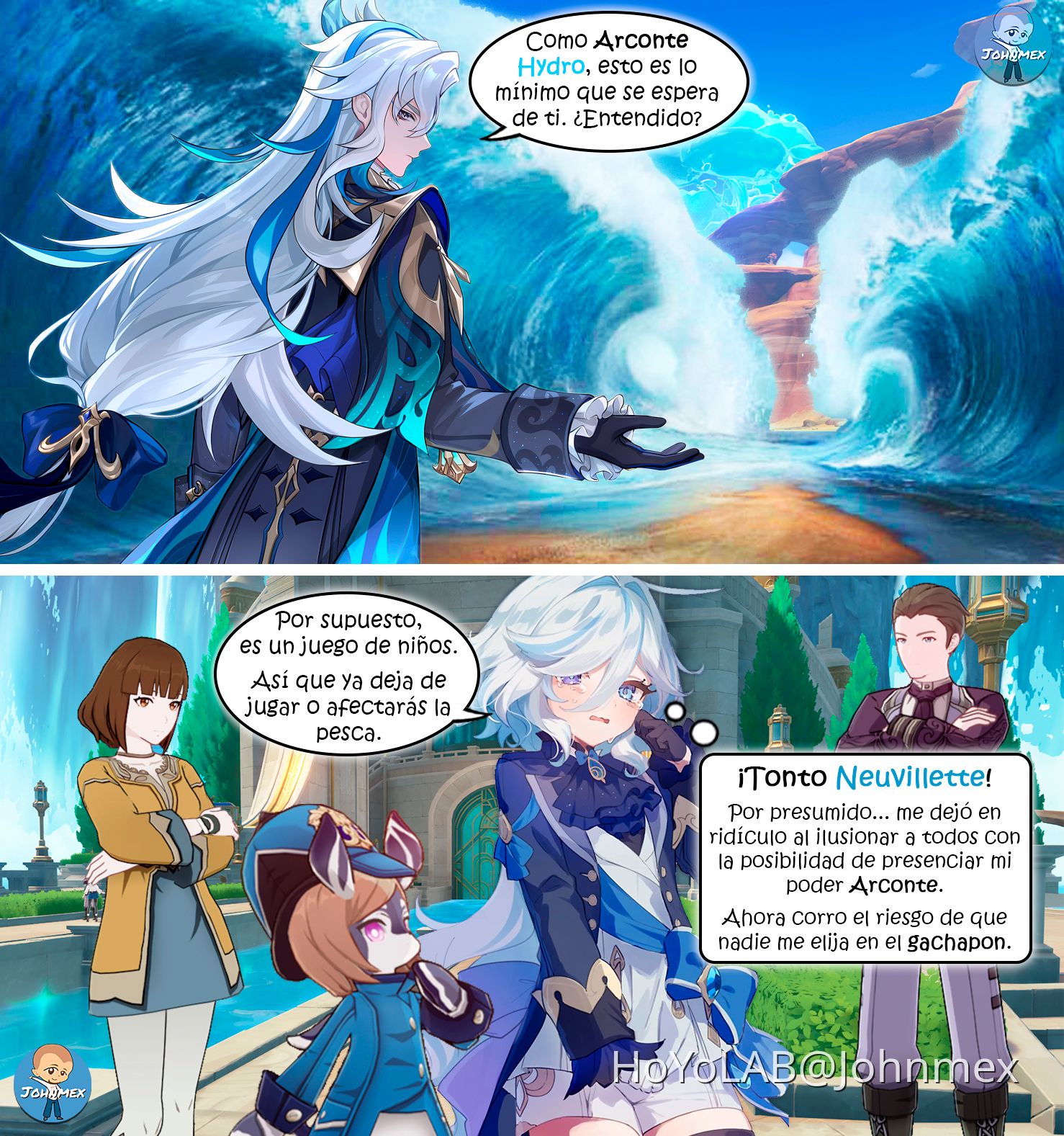 La expectativa 🌊 sobre la Arconte Hydro 💧 Furina 😅😥😭 Genshin Impact ...