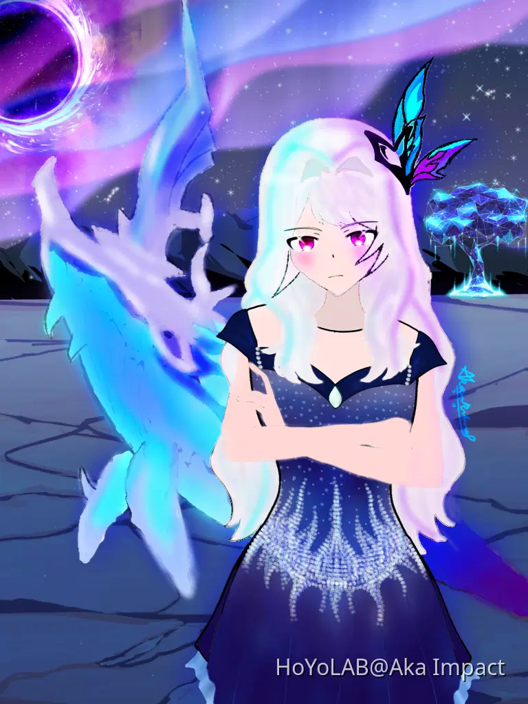 My Digital Art on Skirk!!!🥰 Genshin Impact | HoYoLAB