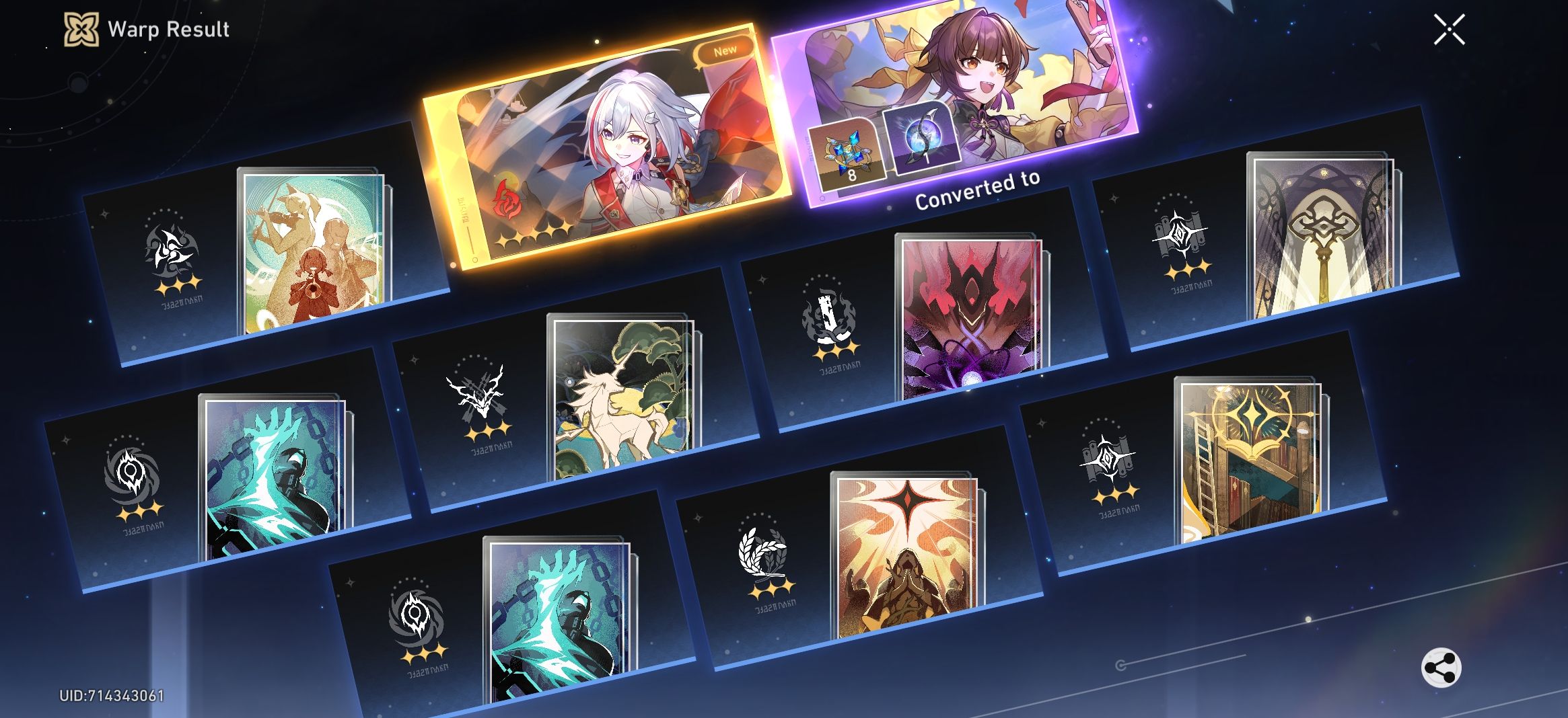 2 x 5 stars in a row 👀👌💦 Honkai: Star Rail | HoYoLAB