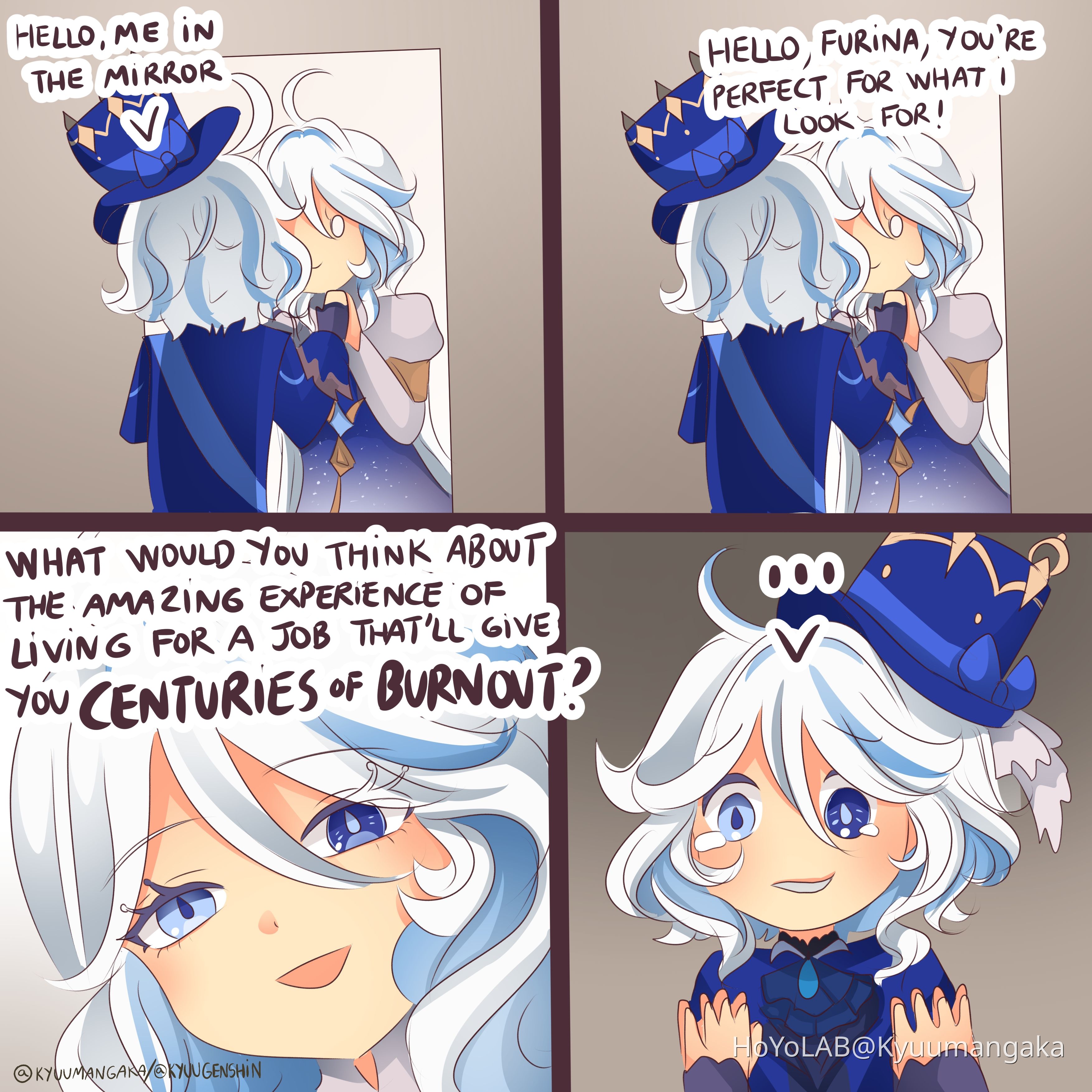 - Might contain spoilers - Furina's burn out (comic strip) Genshin ...