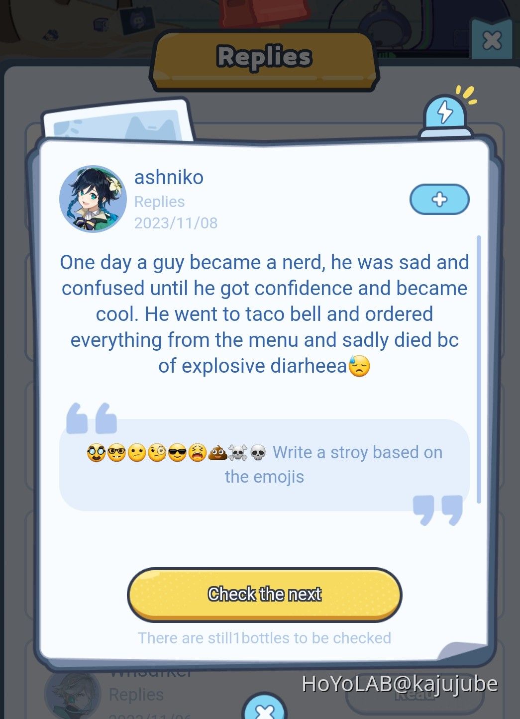 explosive diarrhea 💀 | HoYoLAB