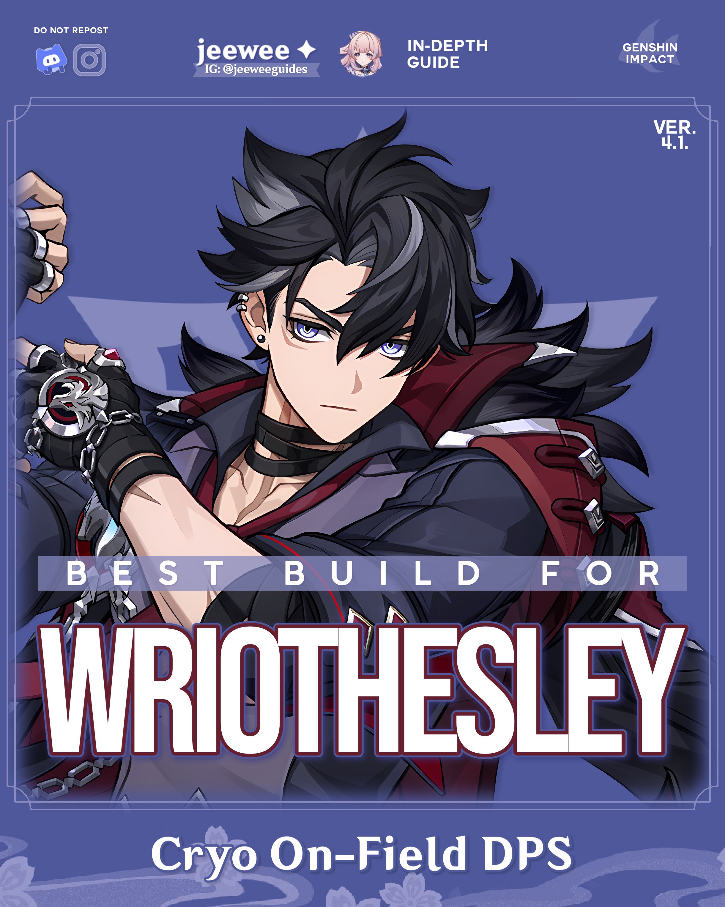 [4.1. Guide] Wriothesley Build 🥊 (Cryo On-Field DPS) Genshin Impact ...