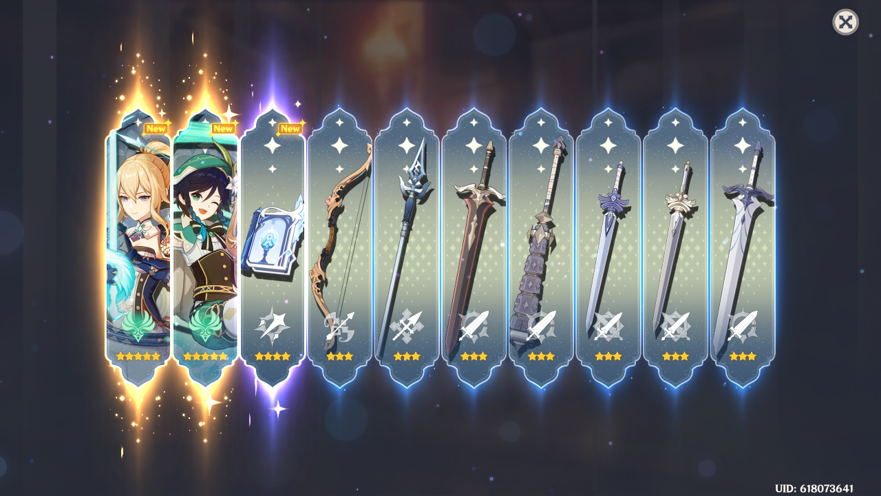 Every time I pull for an archon, I get double five stars. Genshin ...