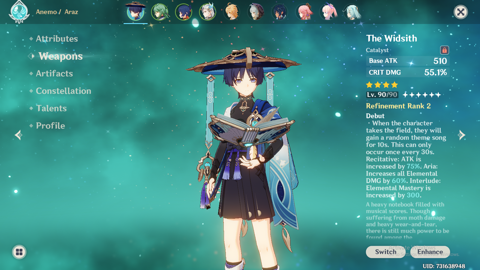 FINALLY MAXED HIS WEAPON... tho I cant max him because i cant defeat ...