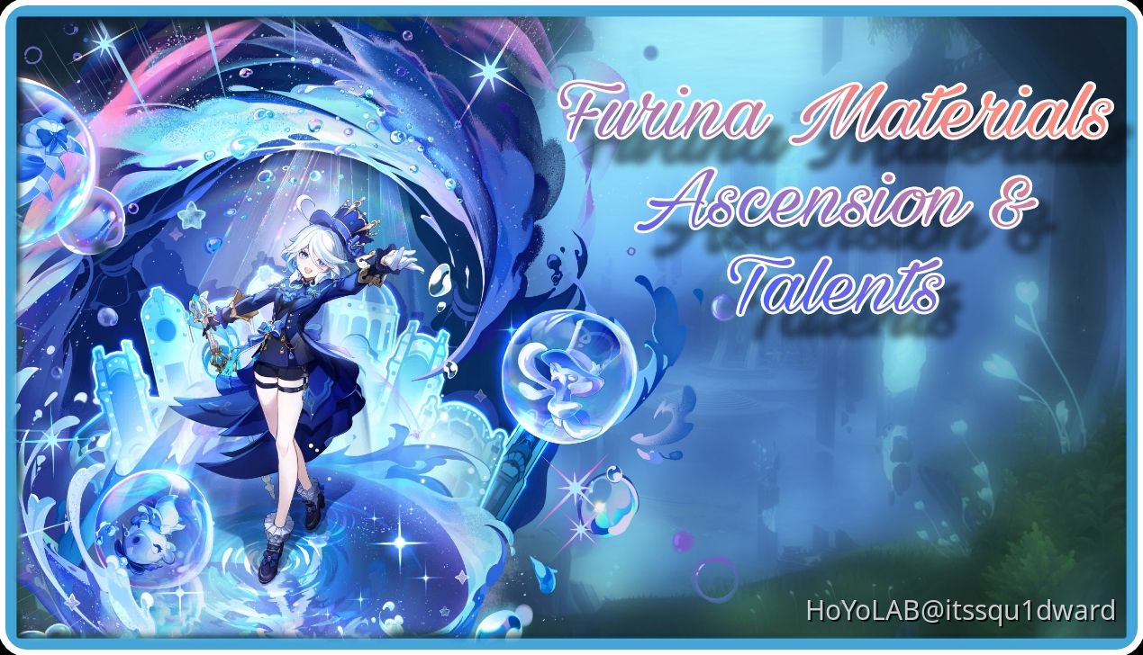 [4.2] Furina Materials Infographic || " Did You Get Furin?" Genshin ...