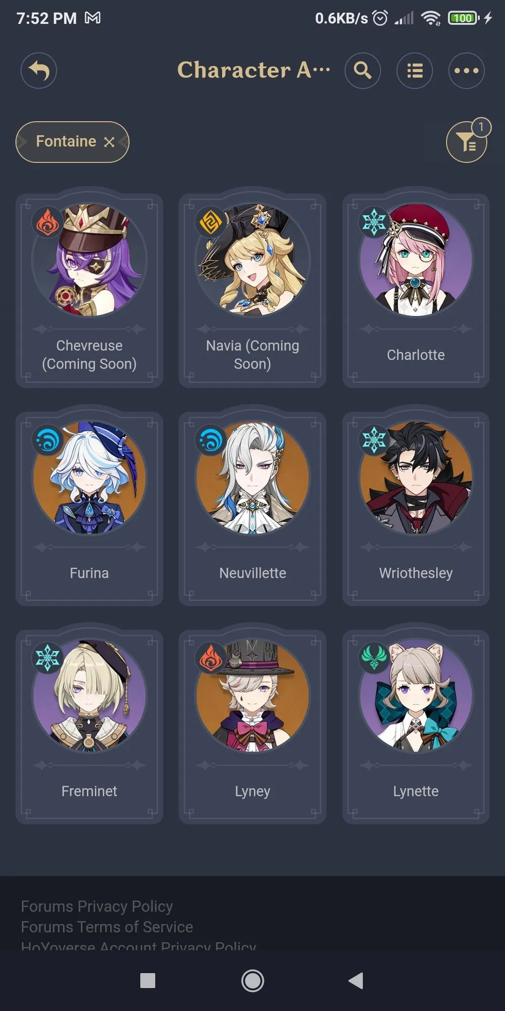 Fontaine Hydro Char Genshin Impact | HoYoLAB