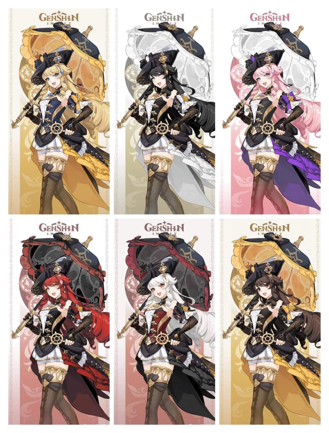 Navia with other colors Genshin Impact | HoYoLAB