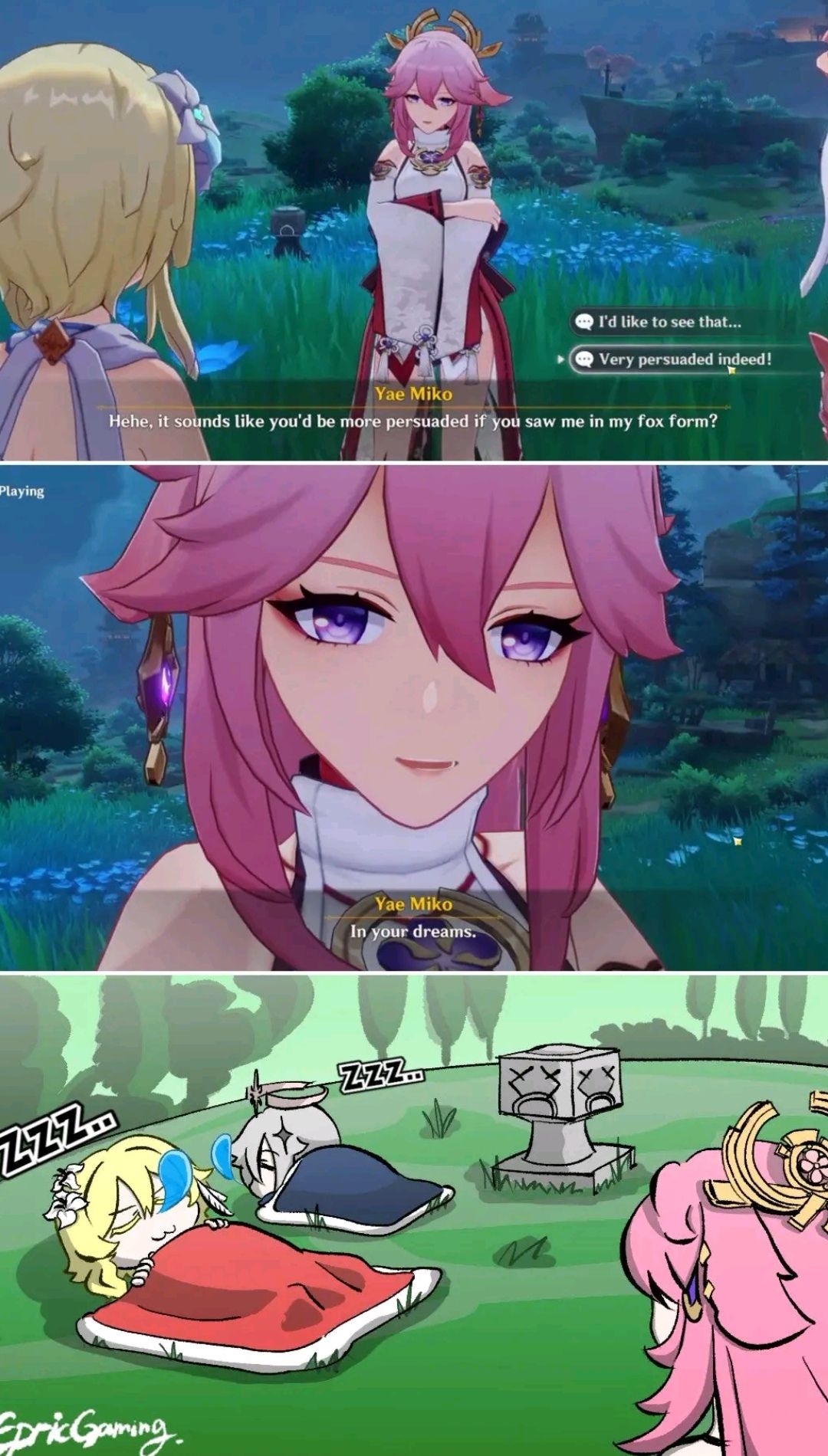 Yae Miko memes Genshin Impact | HoYoLAB