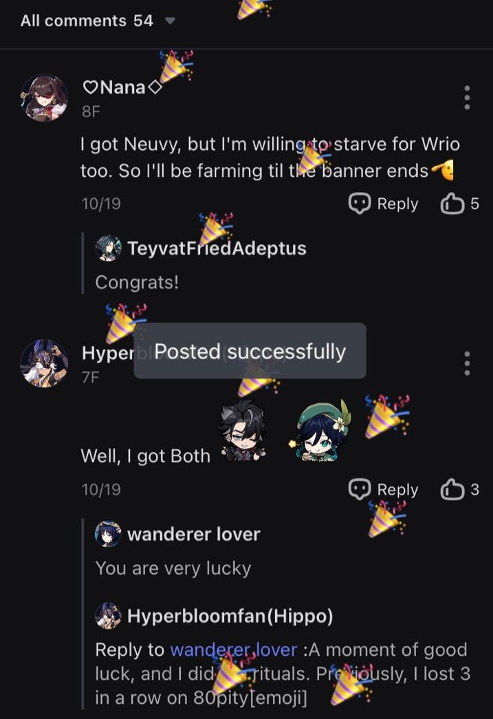 If you type congrats or congratulations emojis appear as well as typing ...