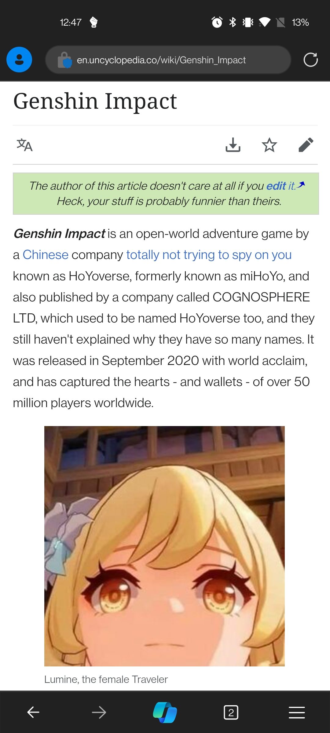 blud got the wish.com Wikipedia Genshin Impact | HoYoLAB