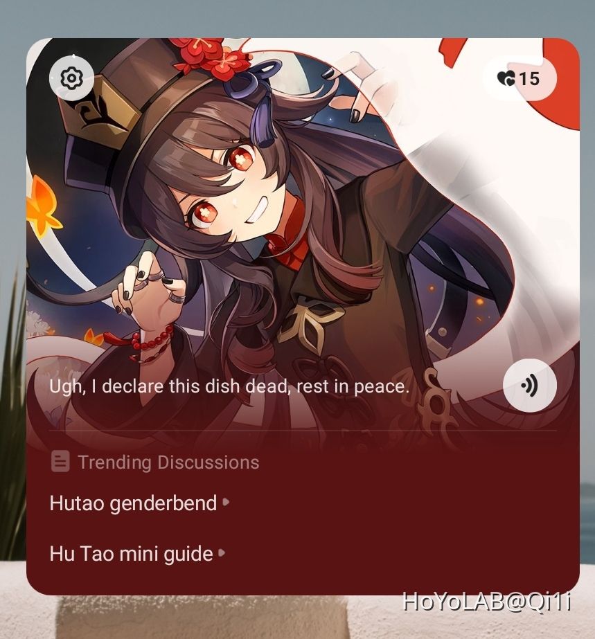 Day 15 of accompanying Hu tao Genshin Impact | HoYoLAB