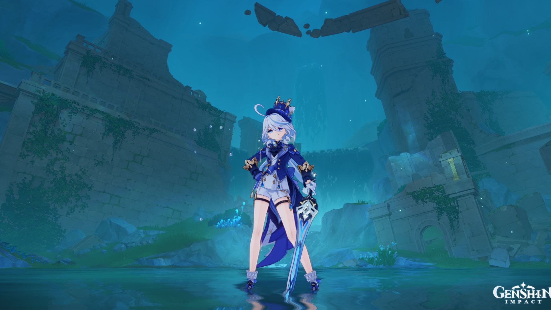 The new battle pass sword looks better than her signature Genshin ...