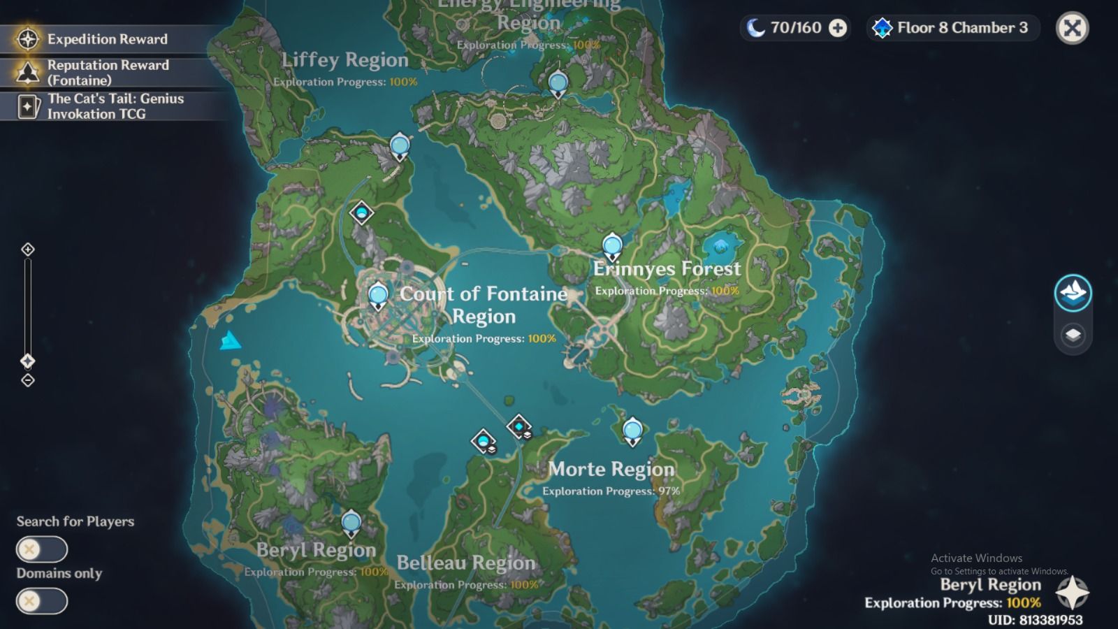 Fully Explored Fountain Map 4.2 Genshin Impact | HoYoLAB