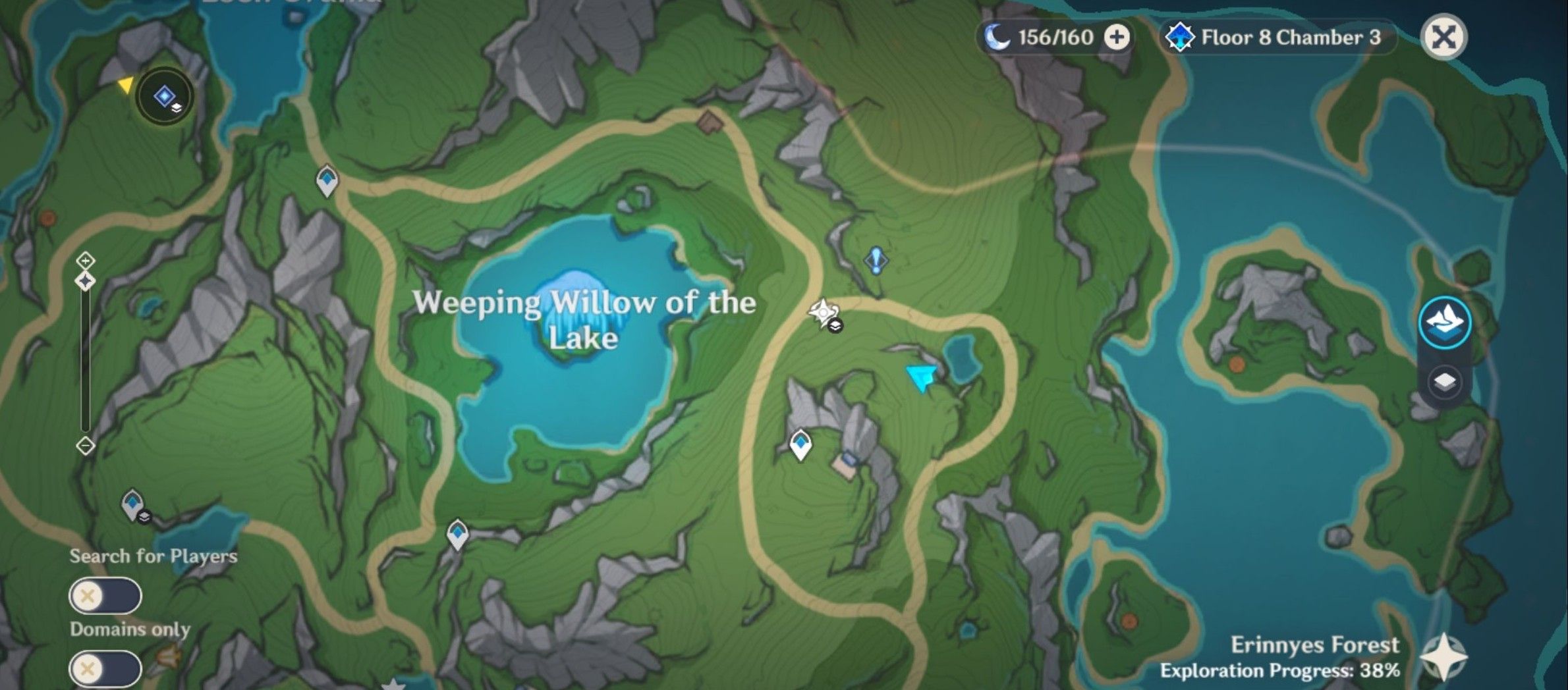 Secret Tunnel and Chest near Weeping Willow of the Lake Genshin Impact ...