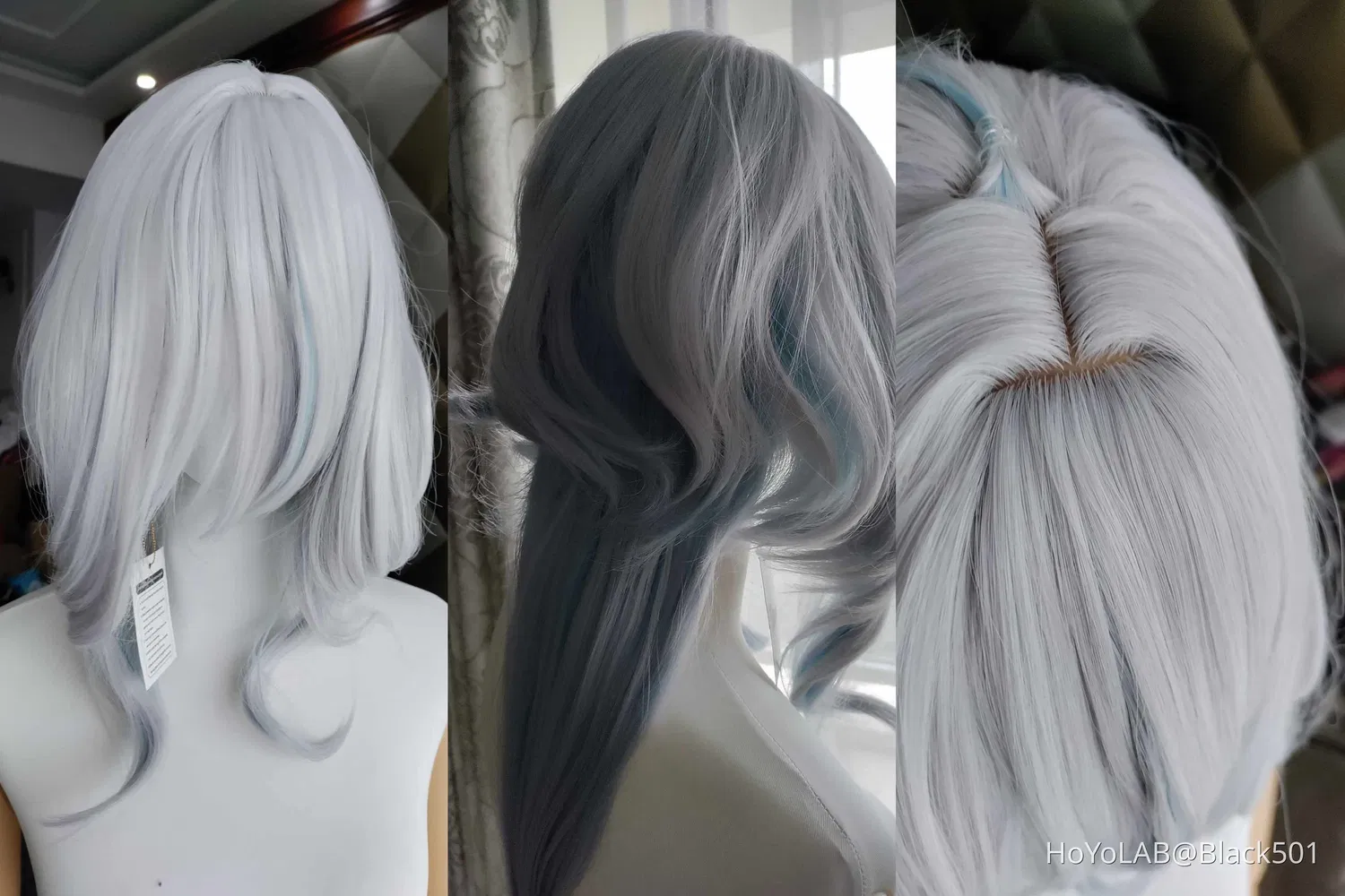 Furina Cosplay Costume W.I.P part-2 (Making the wig) Genshin Impact ...