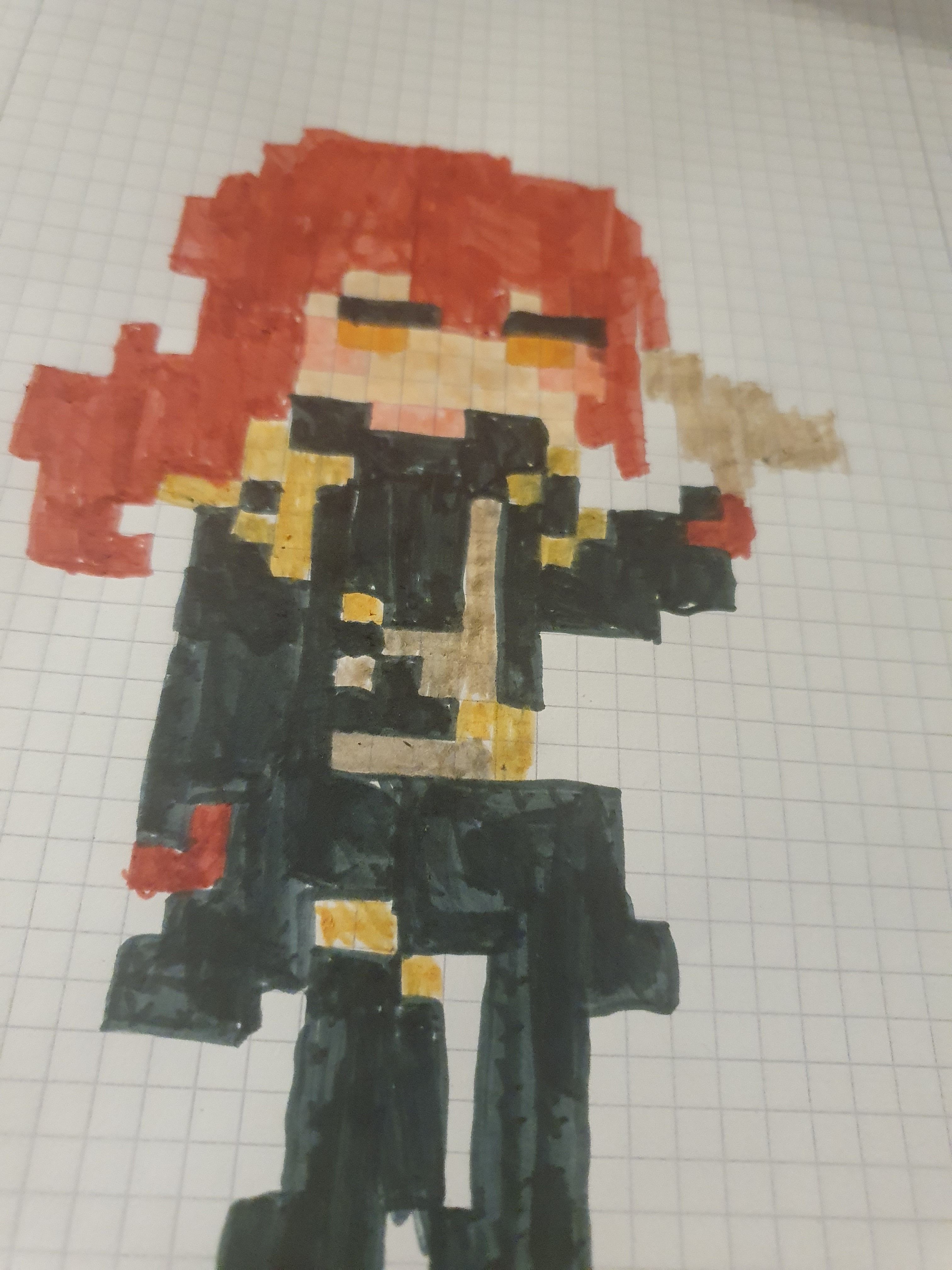 diluc Pixel art Tears of Themis | HoYoLAB