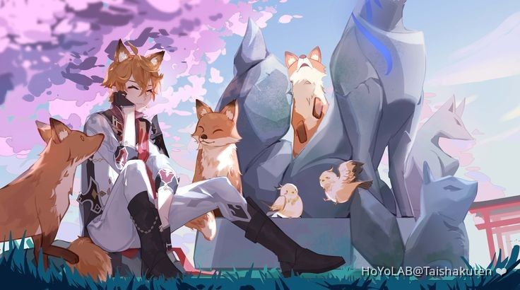 childe và đàn cáo 🦊 Genshin Impact | HoYoLAB