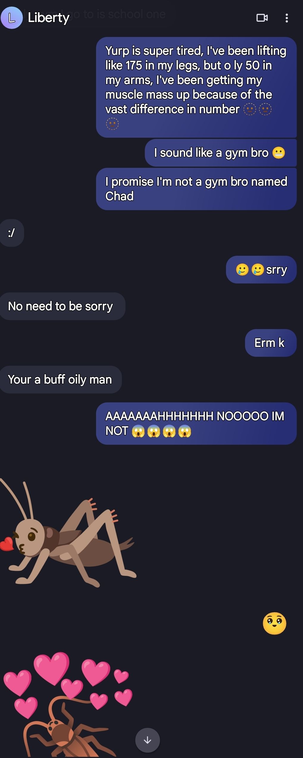 haha, random texts w me and my friend | HoYoLAB