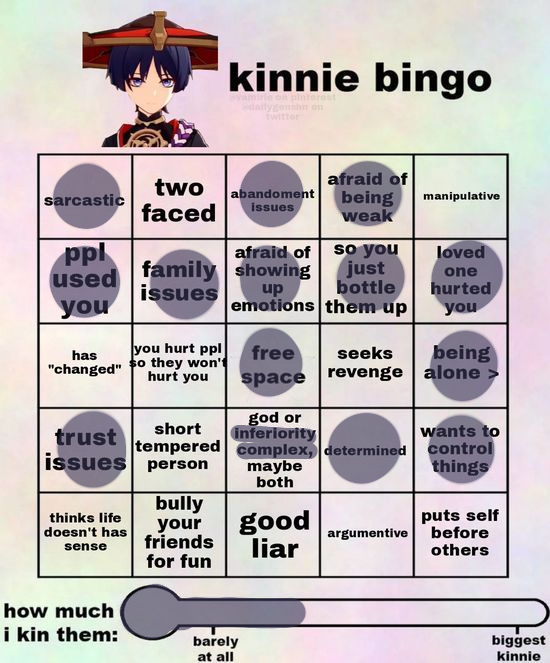 Kinnie bingos! Genshin Impact | HoYoLAB