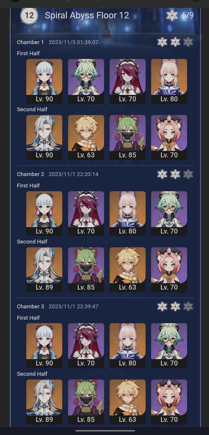 somehow i completed abyss floor 12 Genshin Impact | HoYoLAB