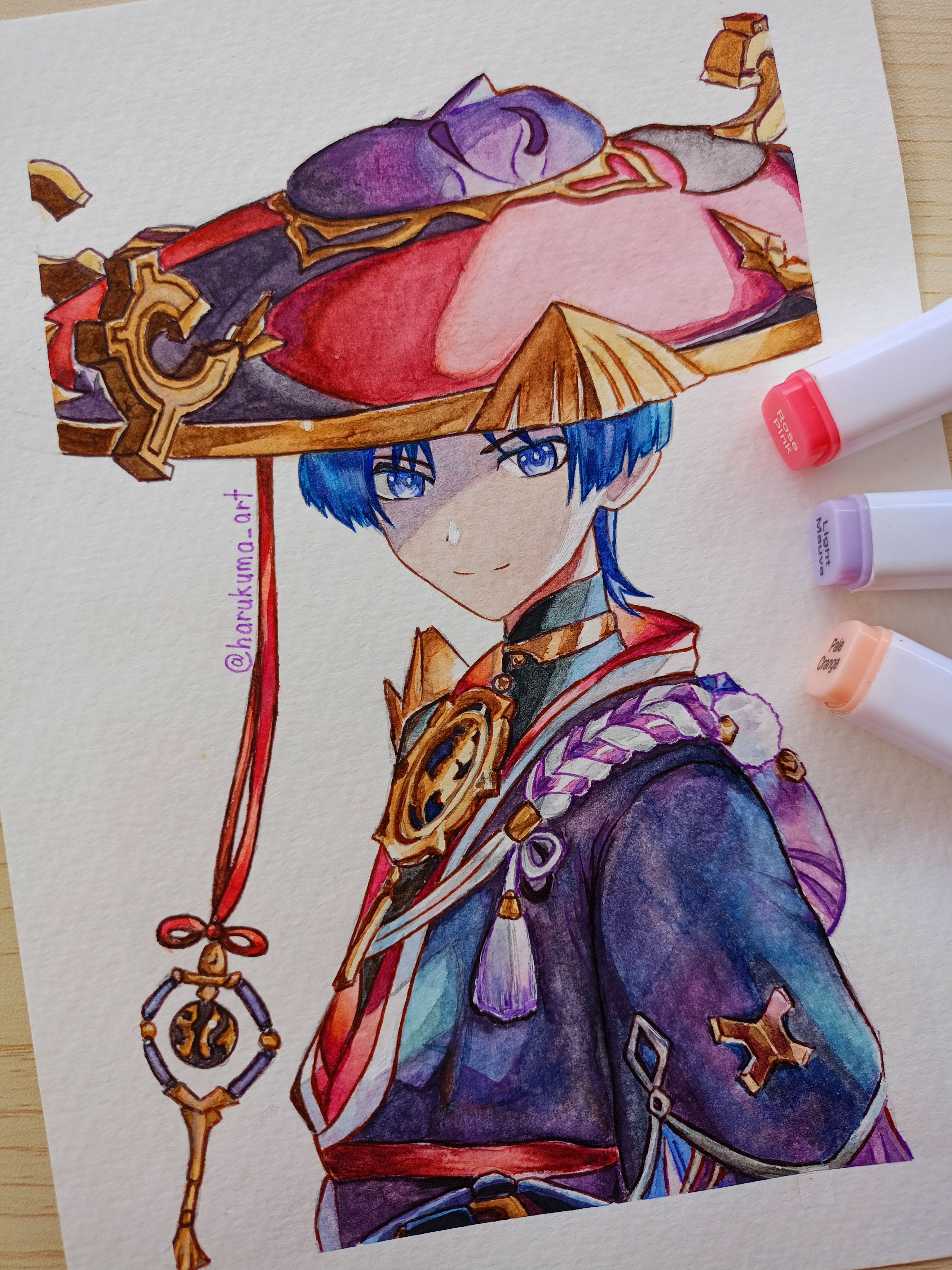 Scaramouche Illustration ️‍🔥😈。 Genshin Impact | HoYoLAB